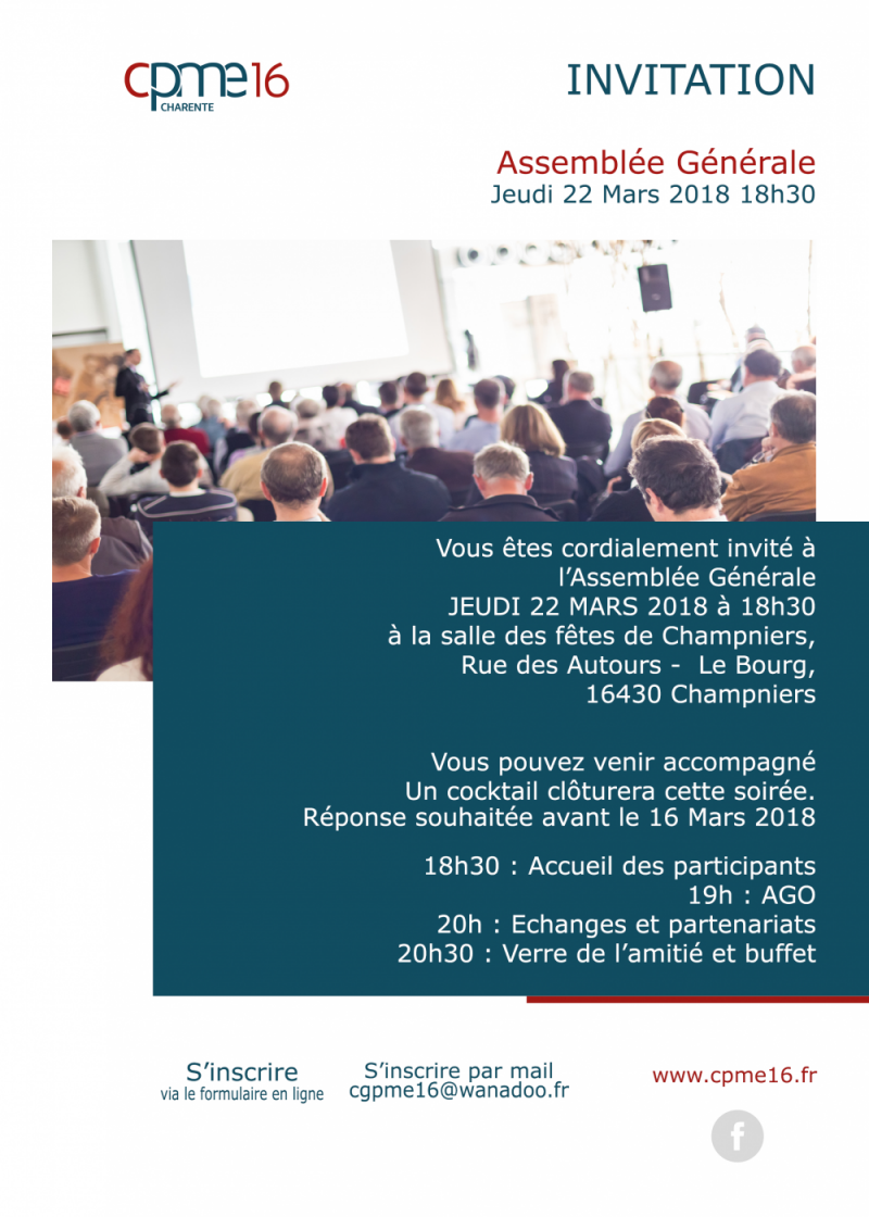 Assemblée Générale CPME 16 - CPME 16